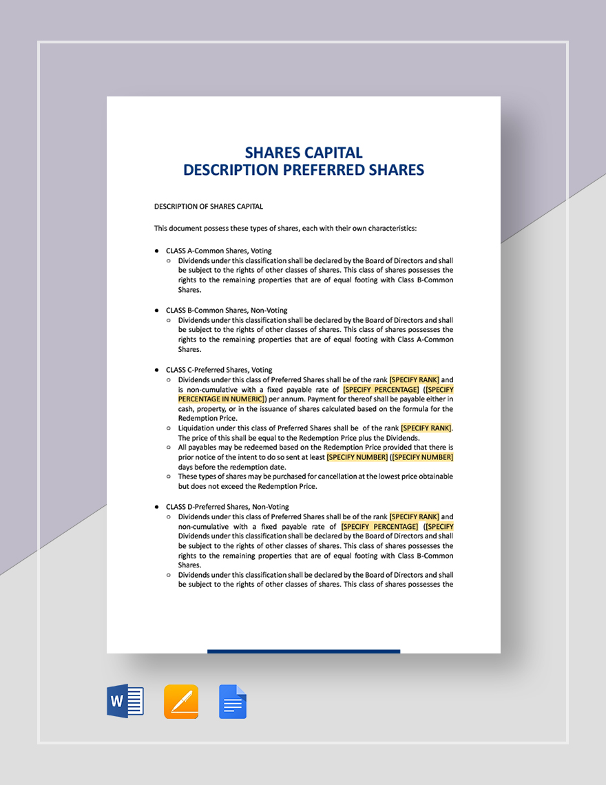 Exchange of Shares Agreement Template - Google Docs, Word, Apple Pages ...