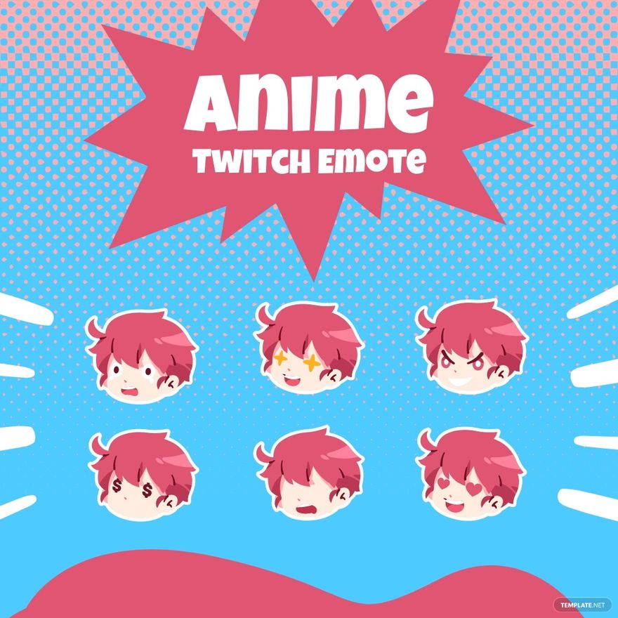 Free Anime Twitch Emote Template Template