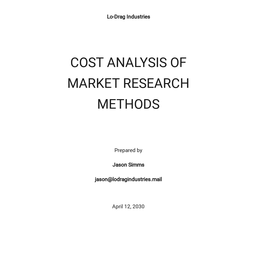 18 Target Market Analysis Templates Free Downloads Template