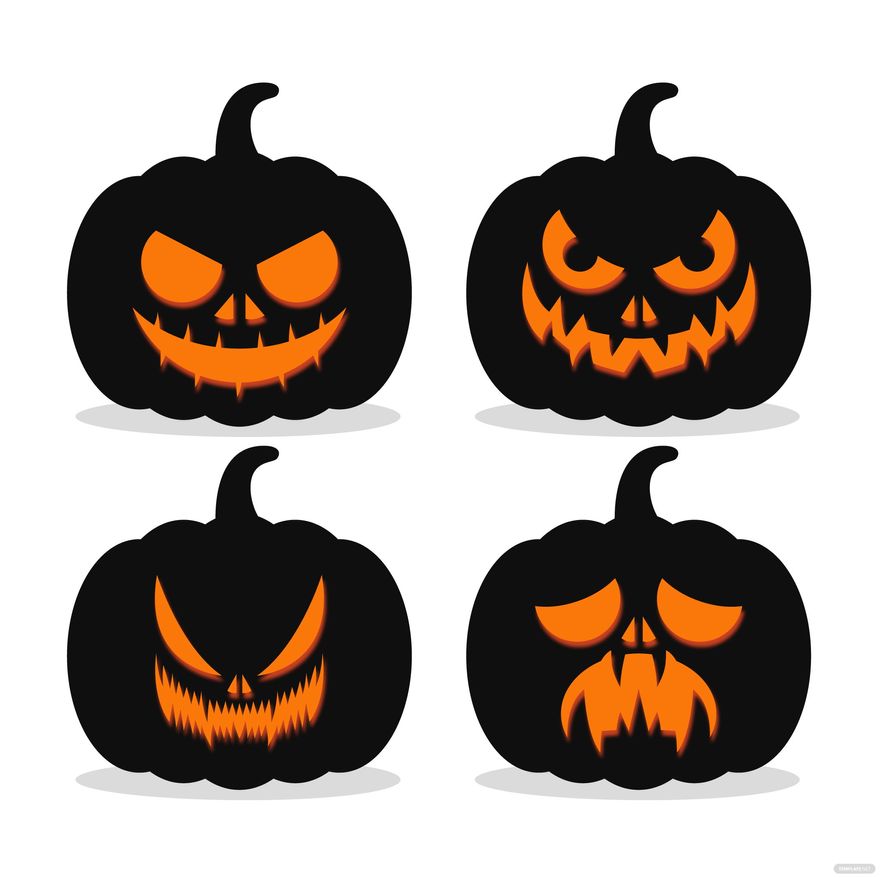 Free Pumpkin Face Vector - EPS, Illustrator, JPG, PNG, SVG | Template.net