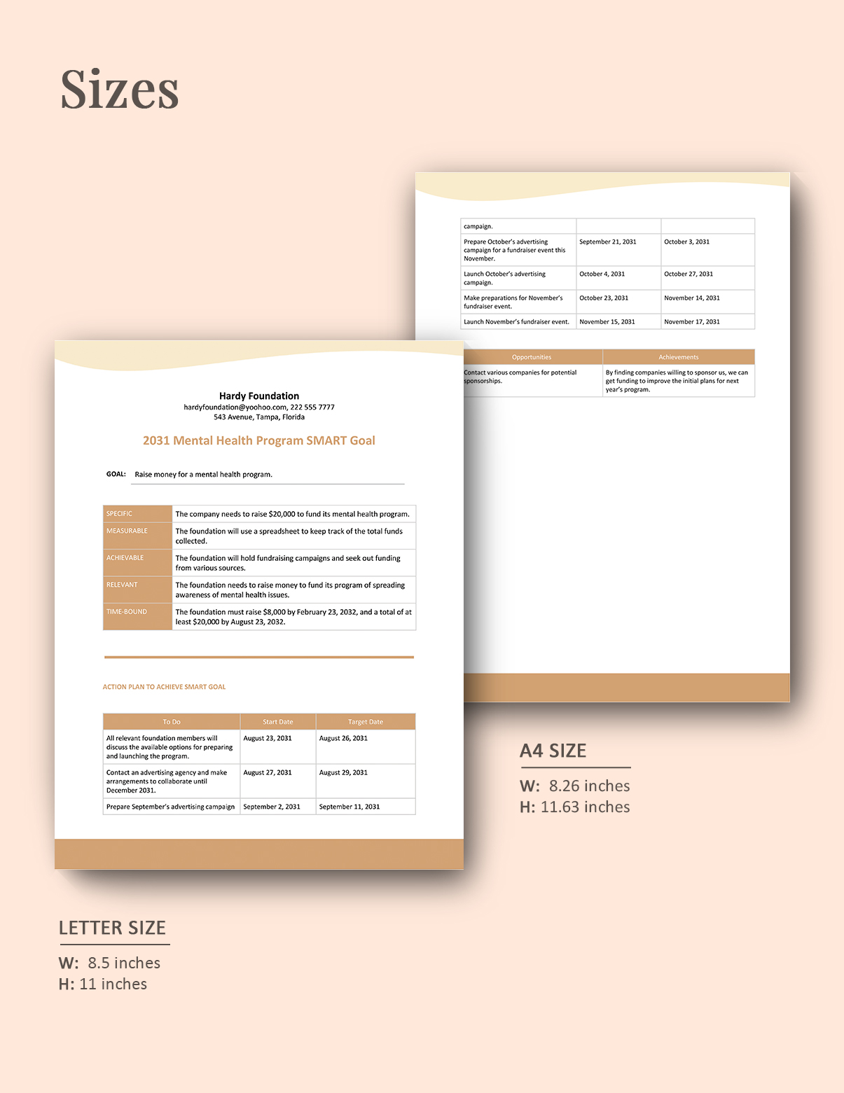 Mental Health Smart Goals Template - Google Docs, Google Slides, Excel, PowerPoint, Word, PDF ...