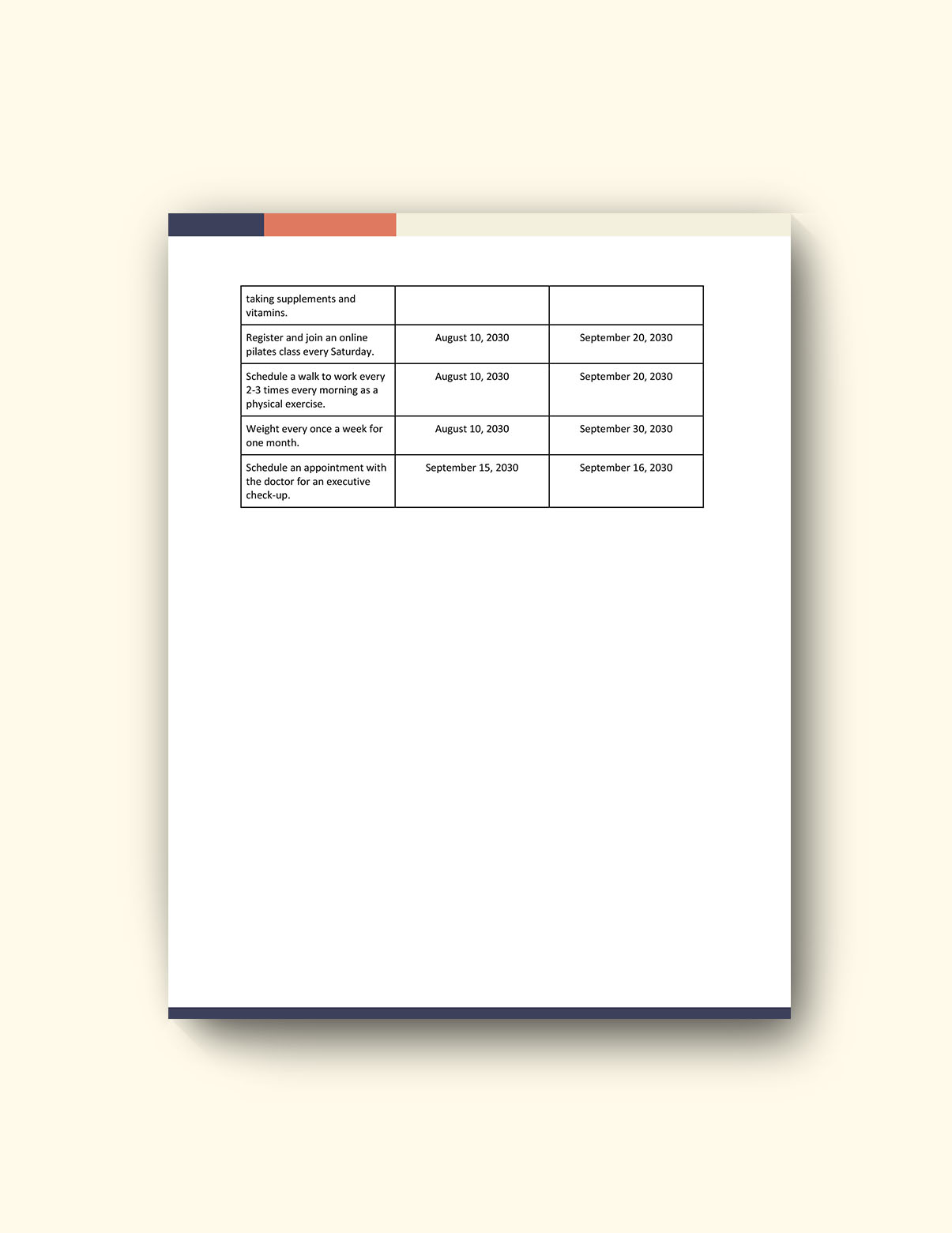 Weekly Smart Goals Template in Word, Excel, PDF, PowerPoint, Google ...