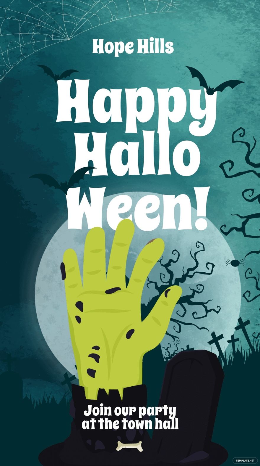 Free Happy Halloween Whatsapp Post Template Template