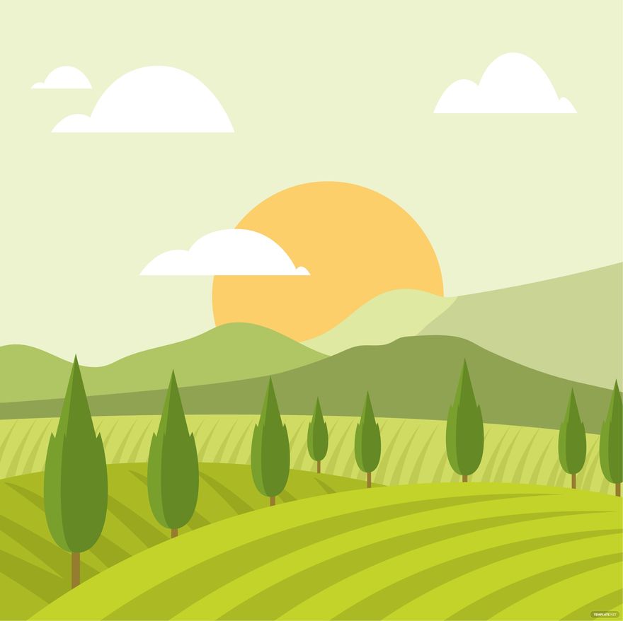 Free Morning Landscape Vector - EPS, Illustrator, JPG, PNG, SVG ...