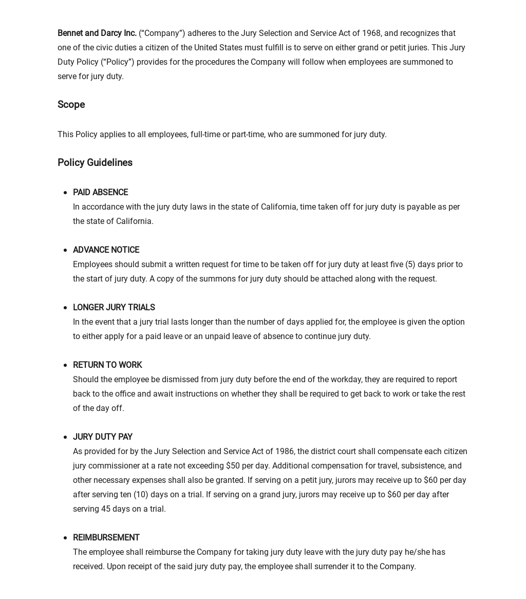 Jury Duty Policy Template Free PDF Word DOC Apple MAC Pages jury-duty-policy-template-free-pdf-word-doc-apple-mac-pages