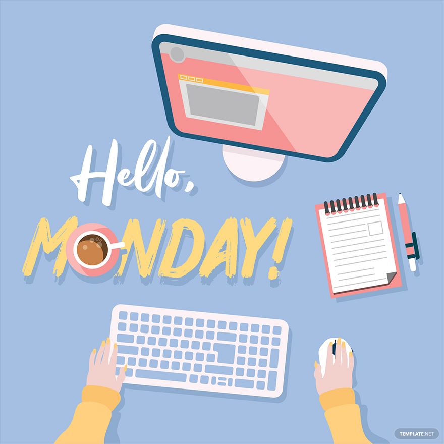 Free Week Monday Vector - EPS, Illustrator, PNG | Template.net