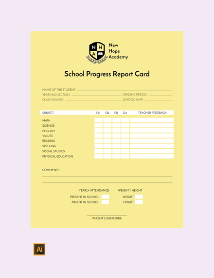 19+ School Report Templates - PDF, Word, Pages
