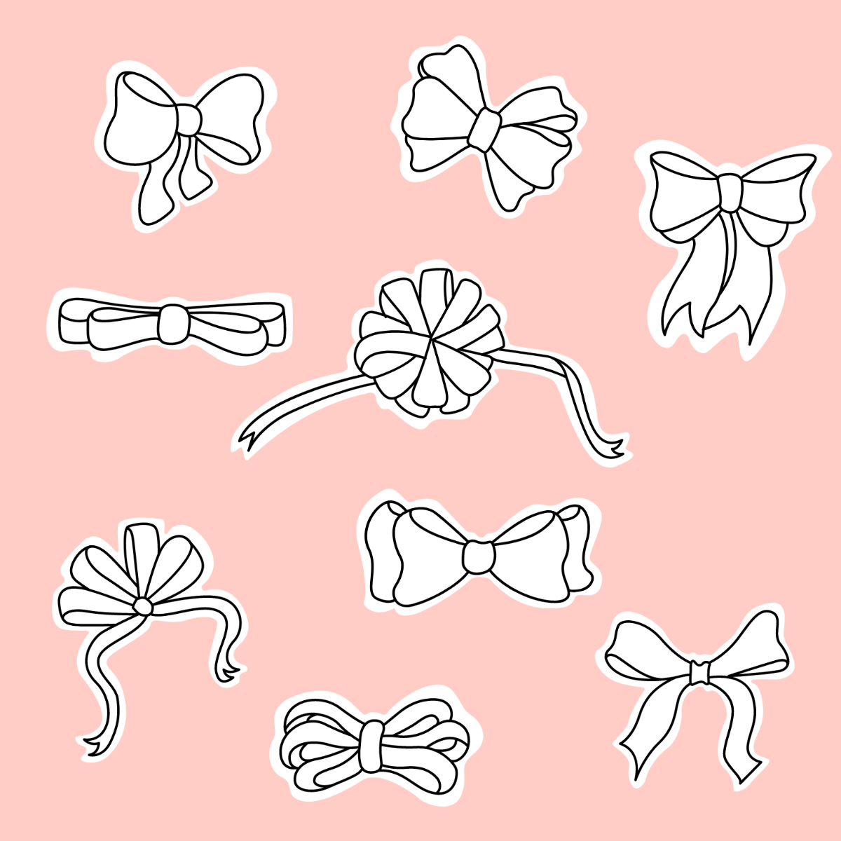 Free Bow Doodle Vector Template Edit Online Download Template