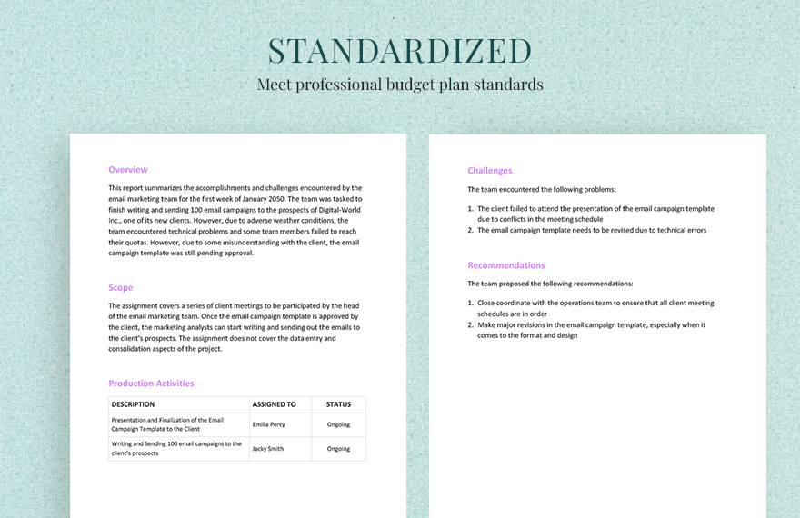 Weekly Report Template - Download in Word, Google Docs, Apple Pages ...