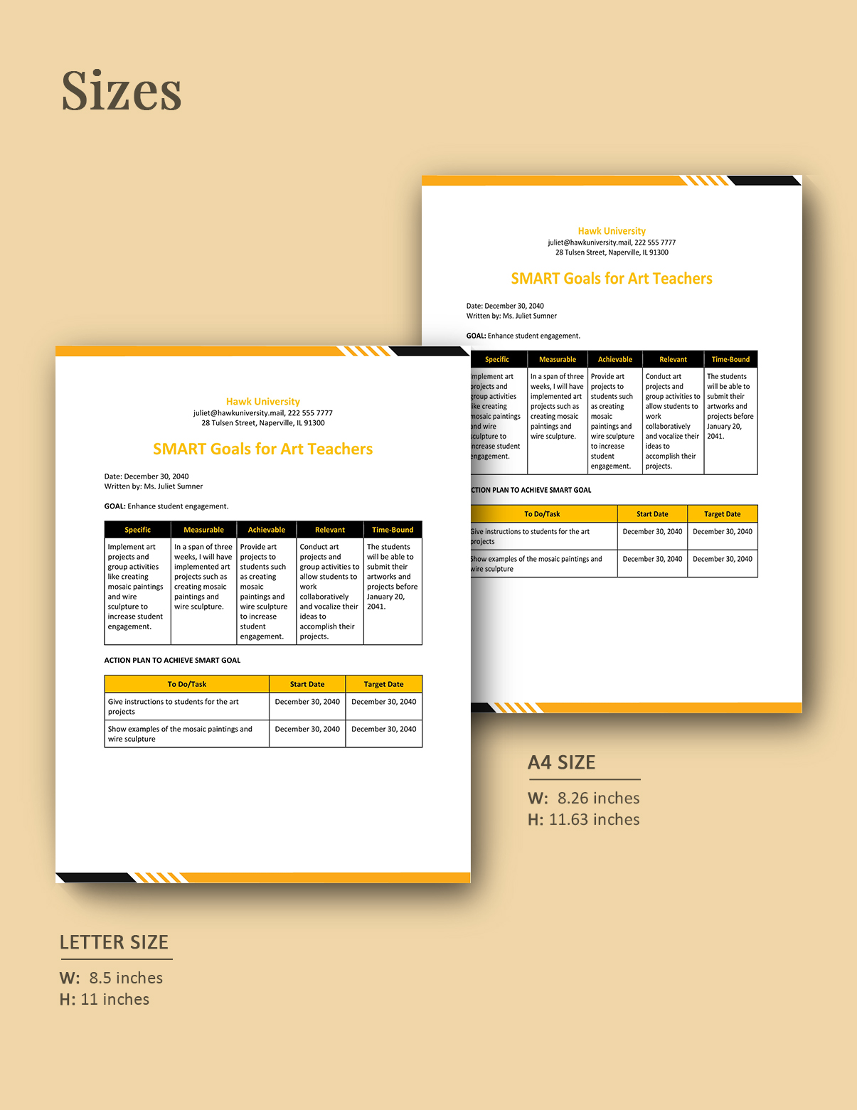 Free Free SMART Goals Template For Art Teachers - Google Docs, Google ...