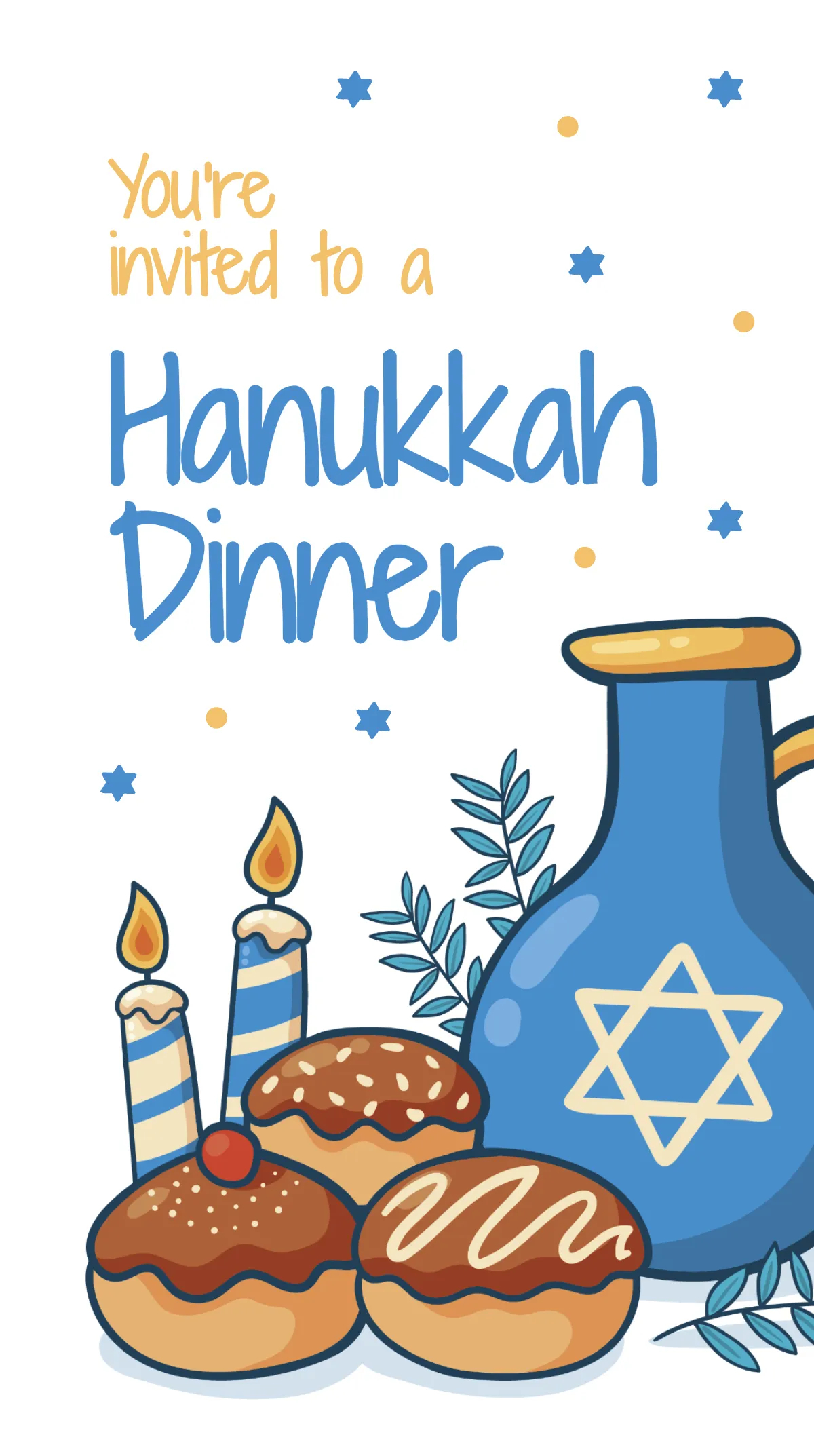 Free Hanukkah Dinner Instagram Story Template Template Free Hanukkah Dinner Instagram Story Template Template