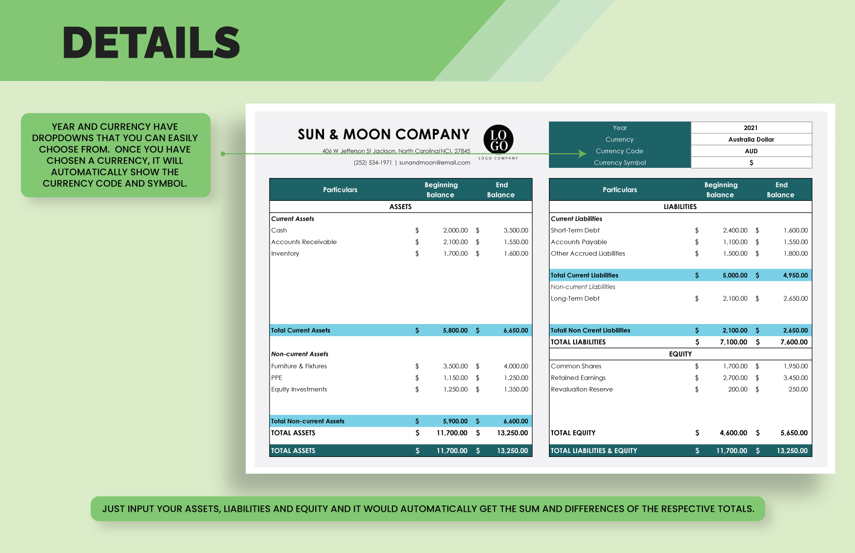 Balance Sheet Template - Download in Word, Google Docs, Excel, PDF ...