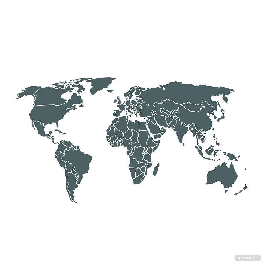 Free Political World Map Vector - EPS, Illustrator, JPG, PNG, SVG ...