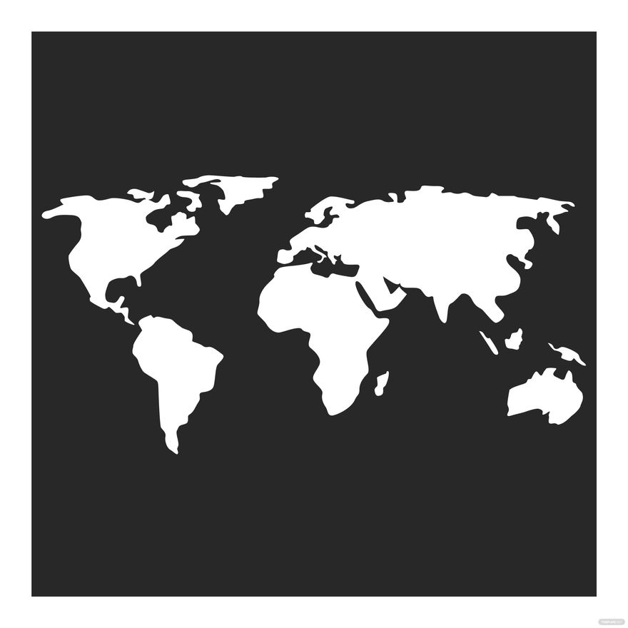 Free White World Map Vector - EPS, Illustrator, JPG, PNG, SVG ...