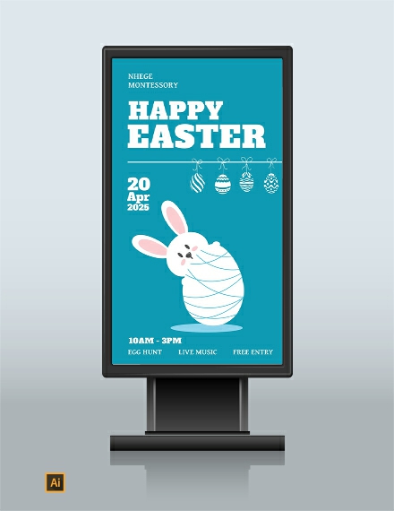 Free Easter Digital Signage Template