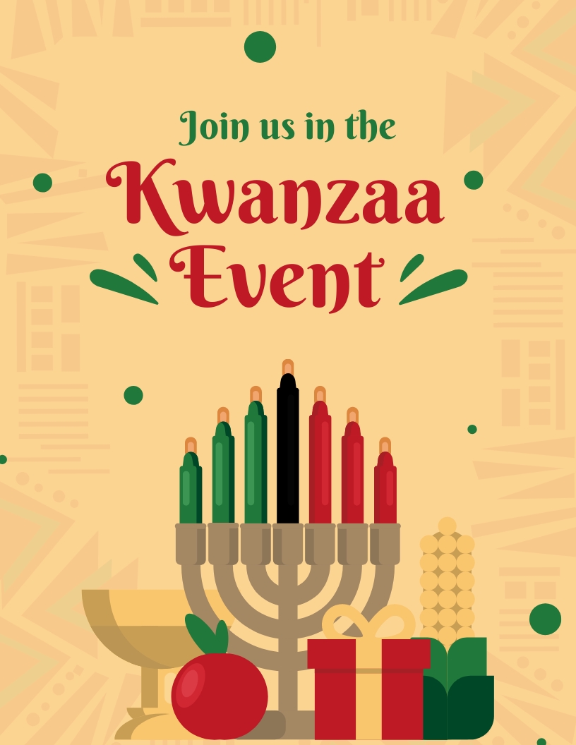 Free Kwanzaa Event Flyer Template Download In Word Google Docs PSD