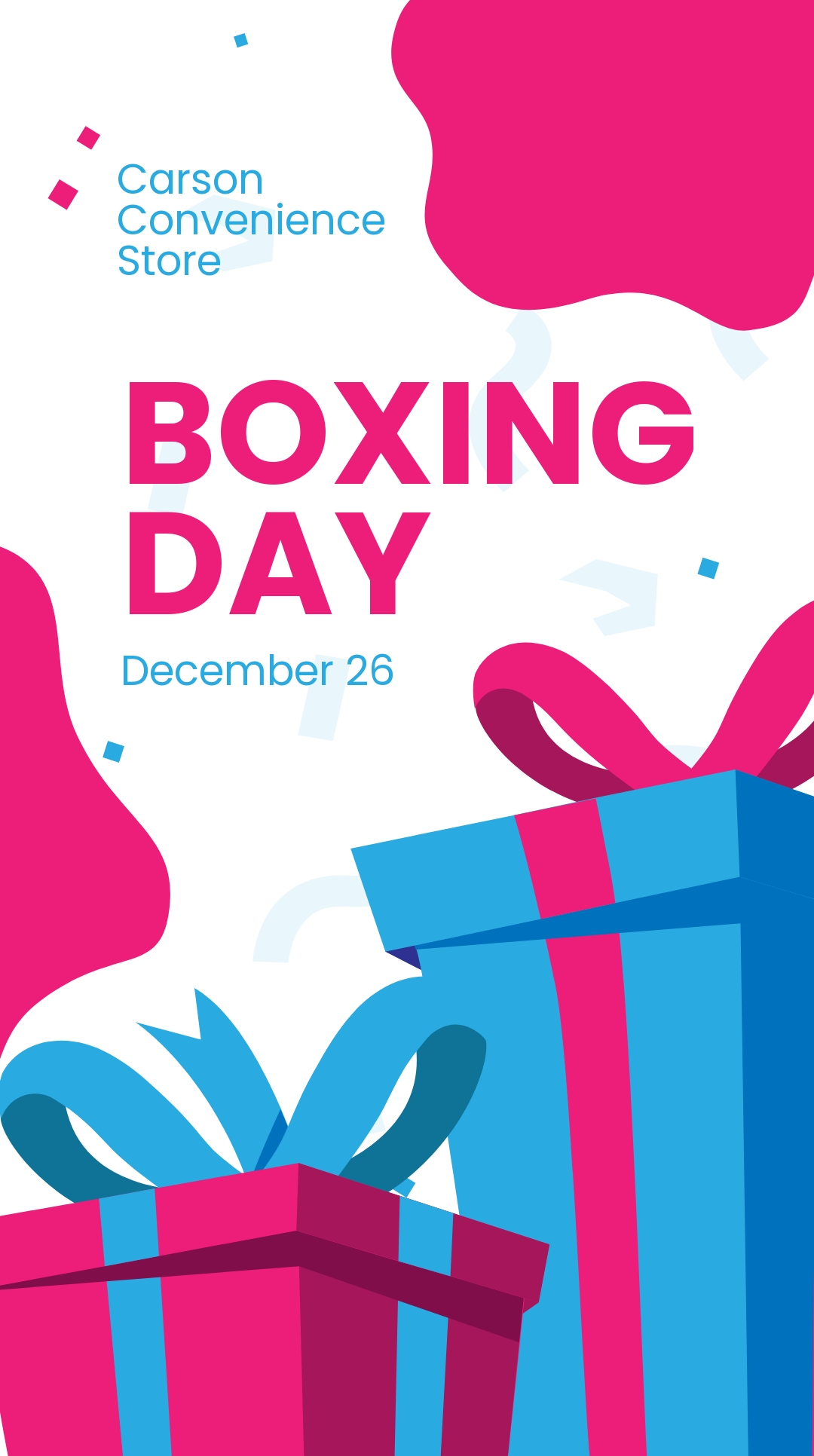 Boxing Day Retail Facebook Event Cover Template - PSD | Template.net