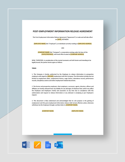 Individual Employment Agreement Template - Google Docs, Word, Apple ...