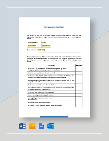 FREE Candidate Evaluation Form Template - PDF | Word | Apple Pages ...