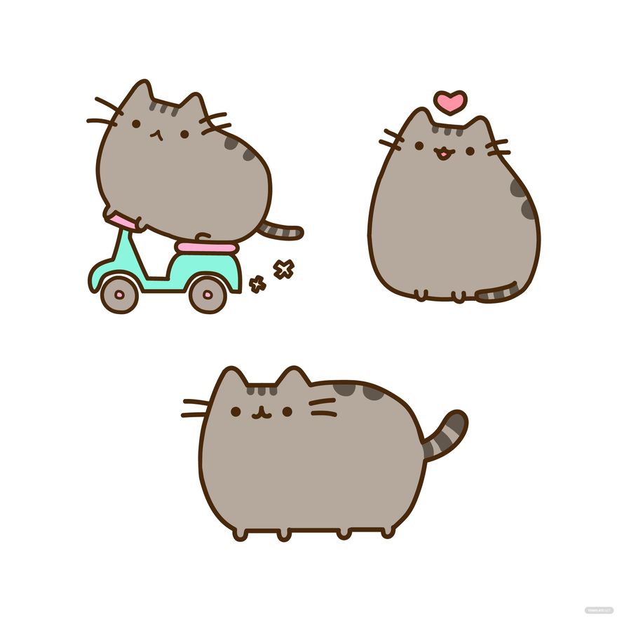 Free Pusheen Vector - EPS, Illustrator, JPG, PNG, SVG | Template.net