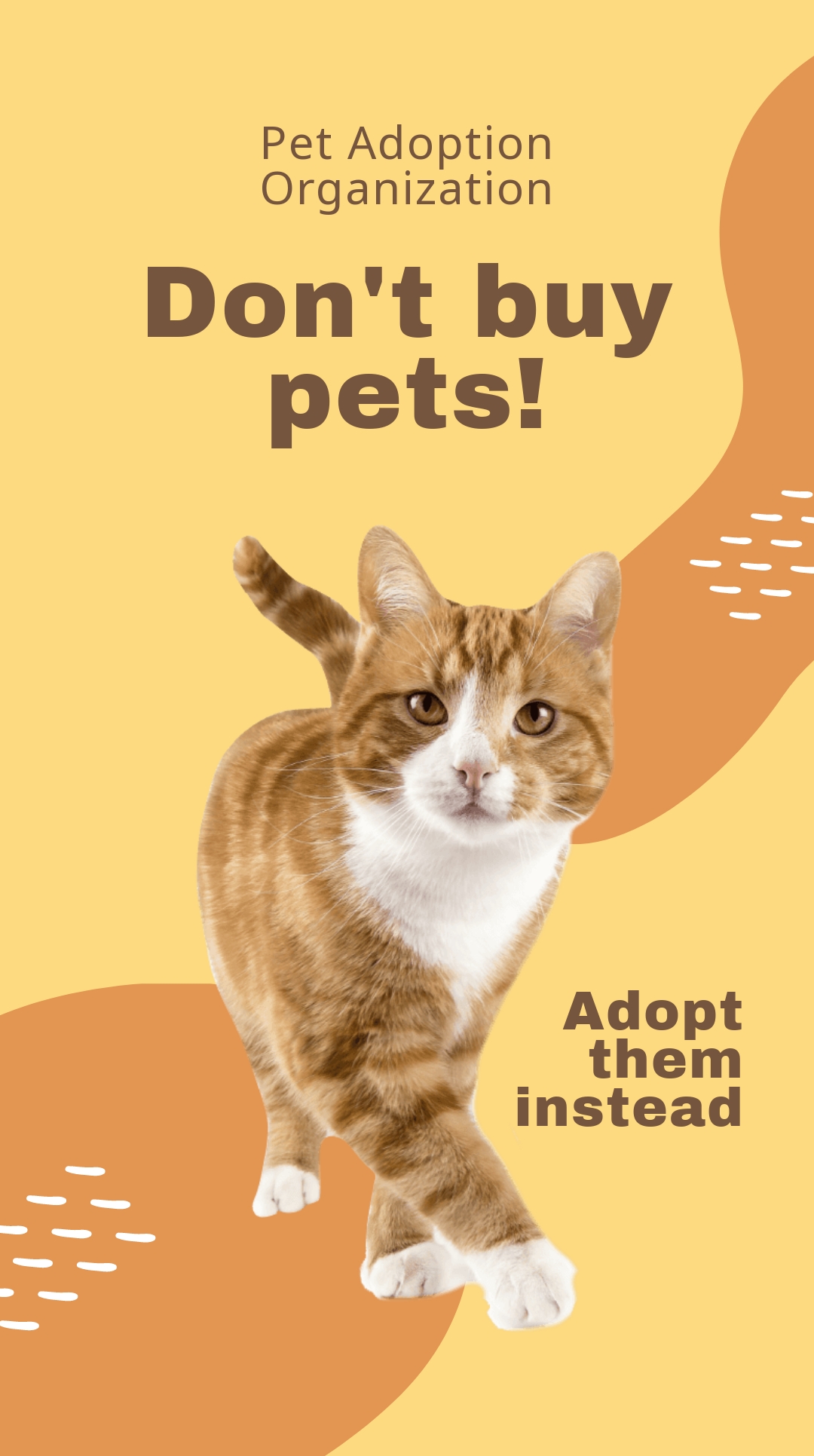 free-pet-adoption-whatsapp-post-template-template