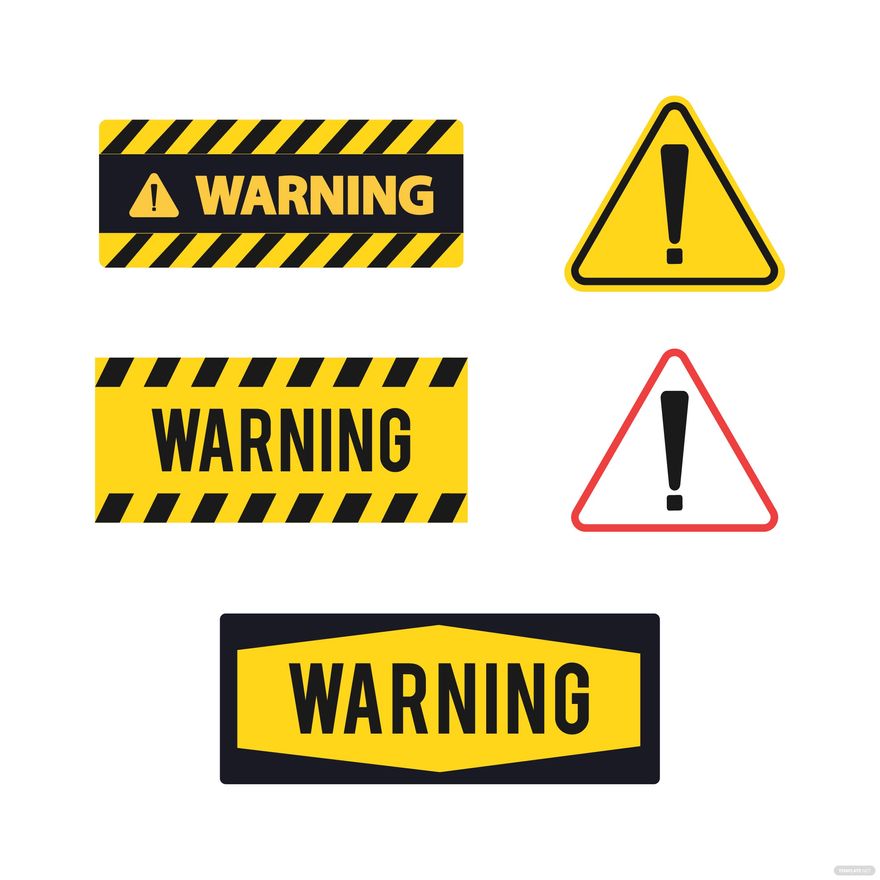 Free Transparent Warning Sign Vector - EPS, Illustrator, JPG, PNG, SVG ...