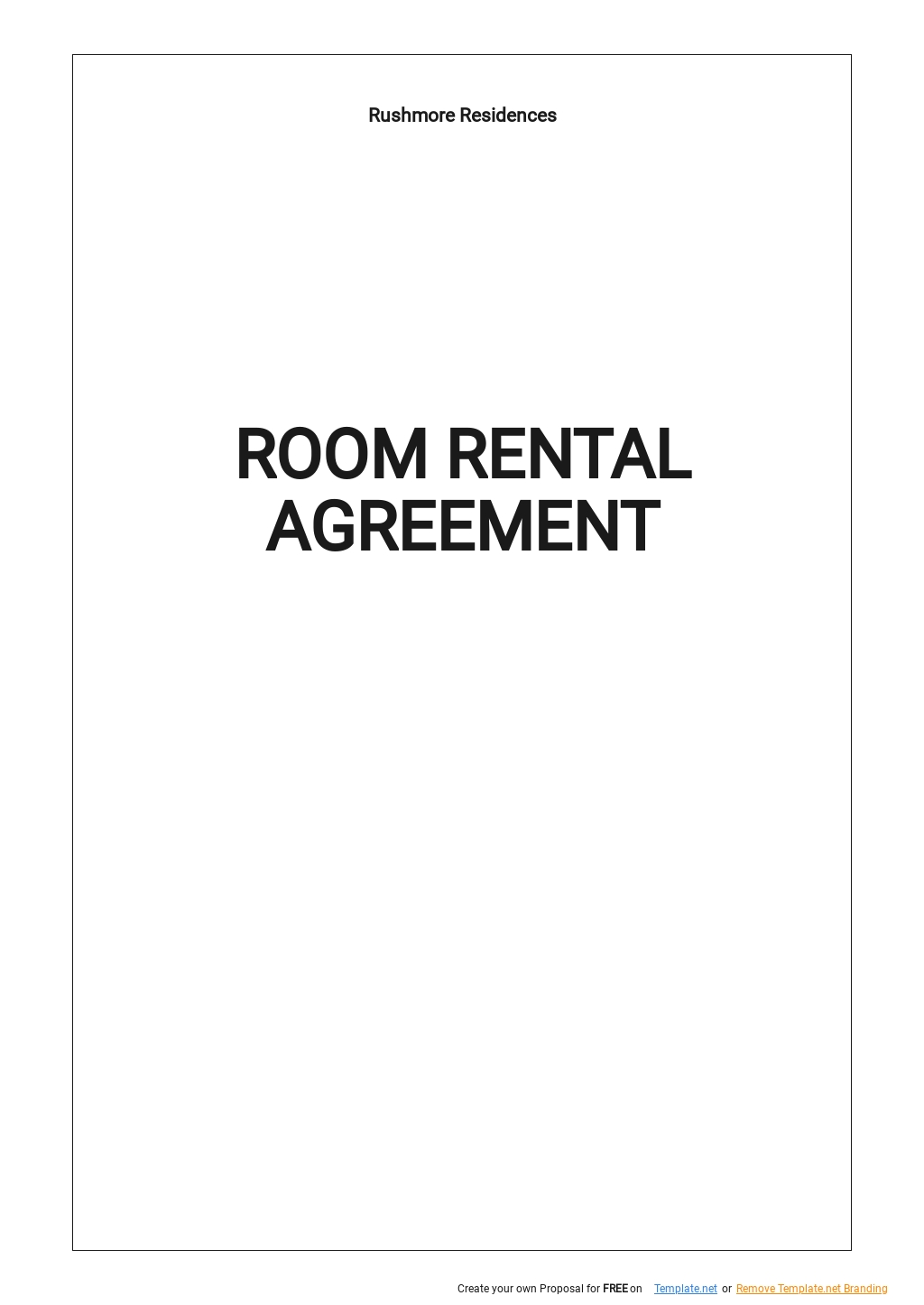 Chat Room Agreement Template Google Docs Word Template