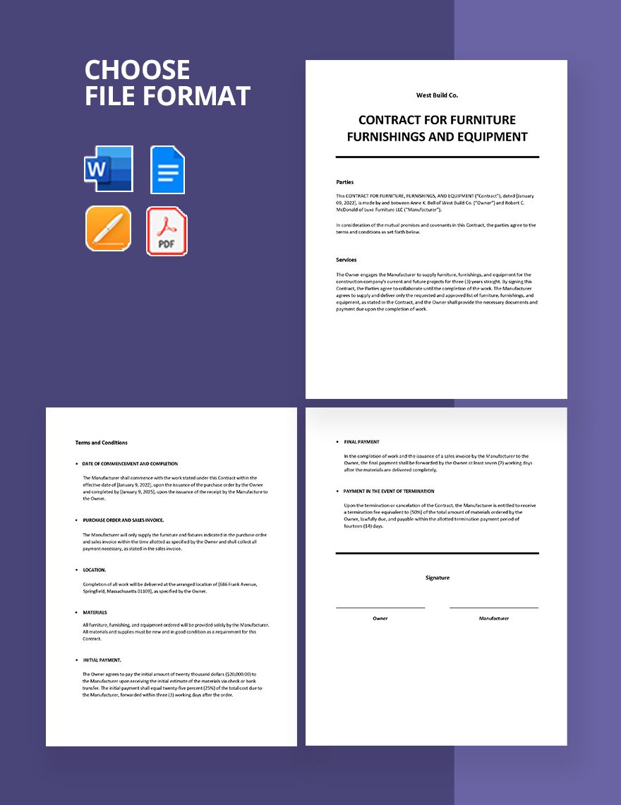Maintenance Contract Template - Google Docs, Word, Apple Pages, PDF ...