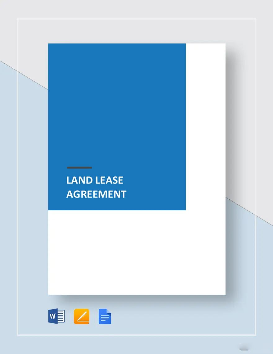 Sample Land Lease Agreement Template Download In Word Google Docs Apple Pages Template