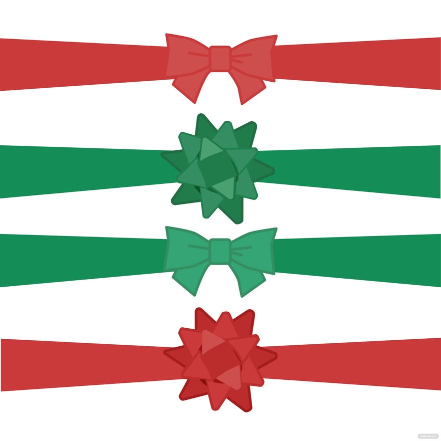 Free Christmas Bow Vector - EPS, Illustrator, JPG, PNG, SVG | Template.net