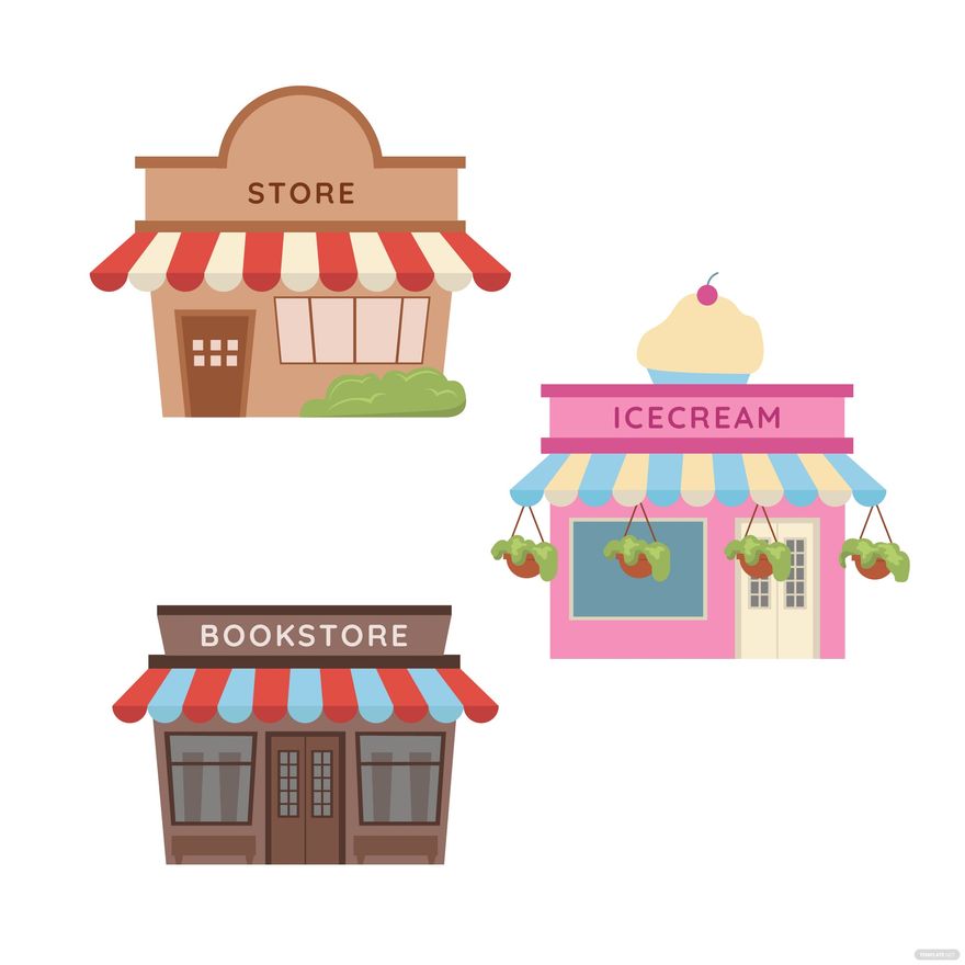 Free Cartoon Store Vector - EPS, Illustrator, JPG, PNG, SVG | Template.net