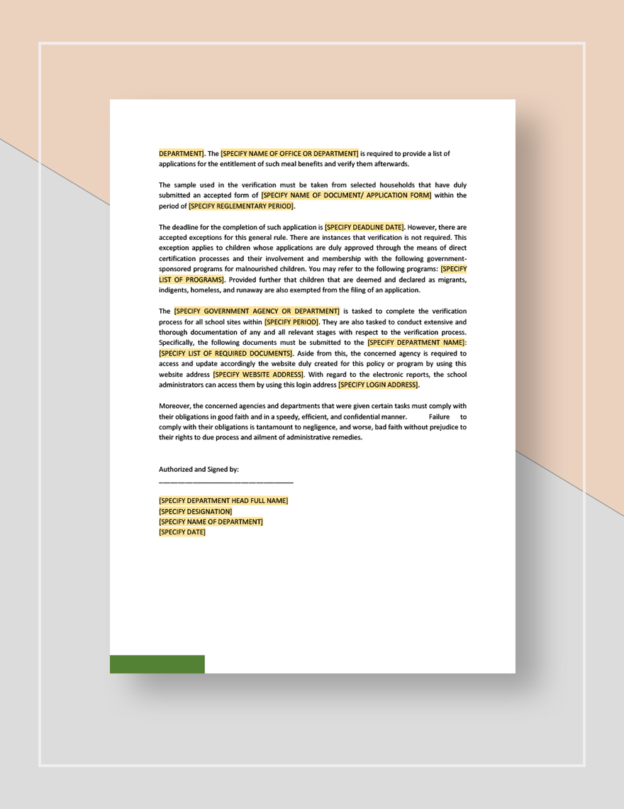 Sample Policy Memo Template - Google Docs, Word, Apple Pages, PDF ...
