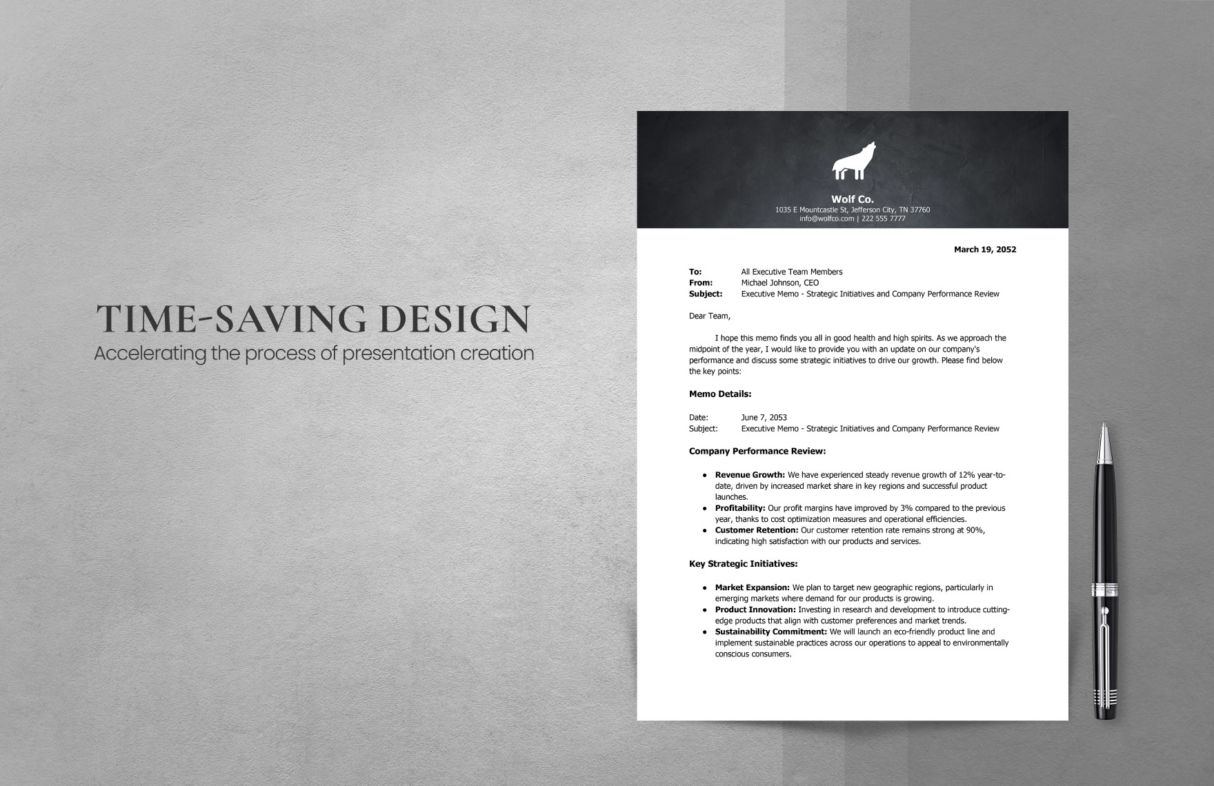 Executive Memo Template - Download in Word, Google Docs, PDF, Apple ...