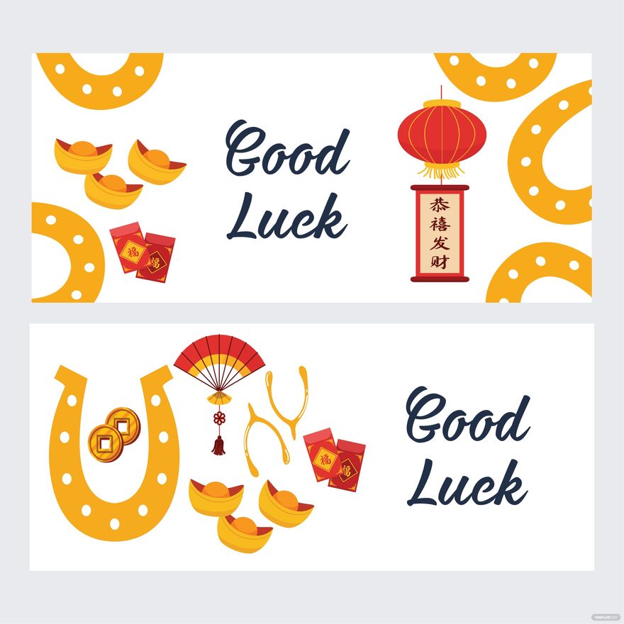 Free Good Luck Banner Vector - EPS, Illustrator, JPG, PNG, SVG ...