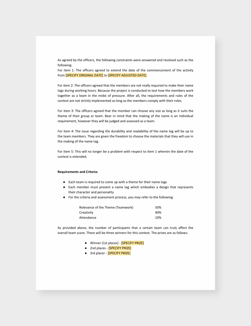 Simple Internal Memo Template - Download in Word, Google Docs, Apple ...