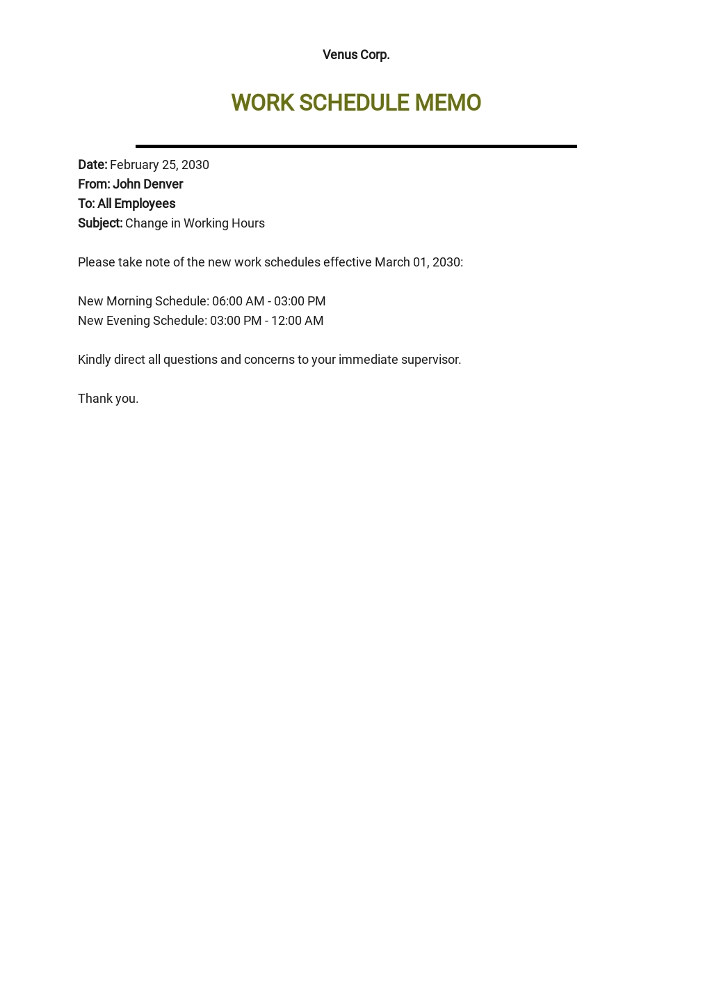 Sample Internal Memo to Employees Template [Free PDF] - Google Docs ...