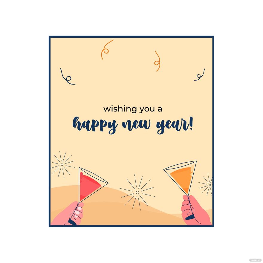 Free New Year Card Vector - EPS, Illustrator, JPG, PNG, SVG | Template.net