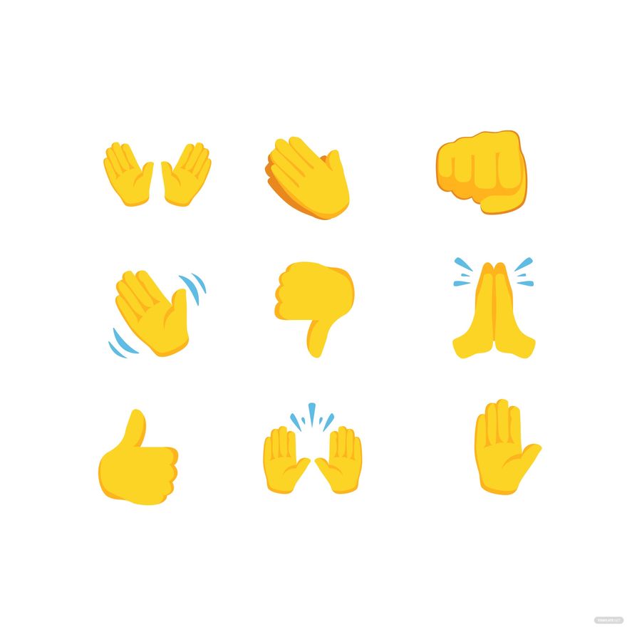 Free Hand Emoji Vector - Download in Illustrator, EPS, SVG, JPG, PNG ...