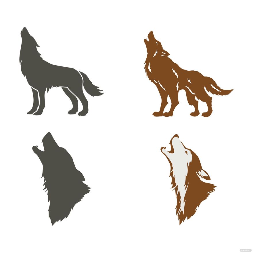 Free Howling Wolf Vector - EPS, Illustrator, JPG, PNG, SVG | Template.net