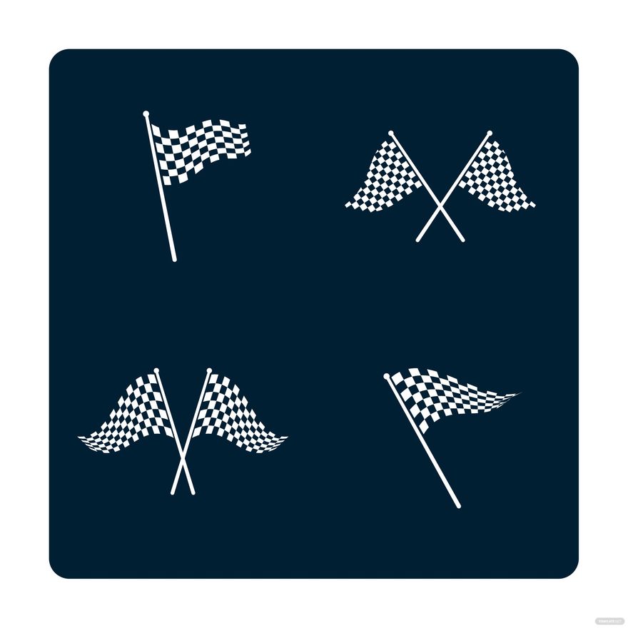 Free Black And White Racing Flag Vector - Download in Illustrator, EPS ...