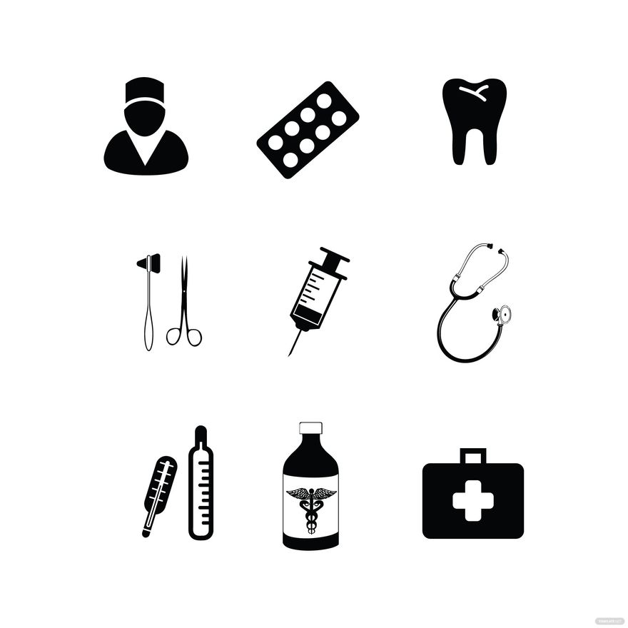 Free Black Medical Vector - EPS, Illustrator, JPG, PNG, SVG | Template.net