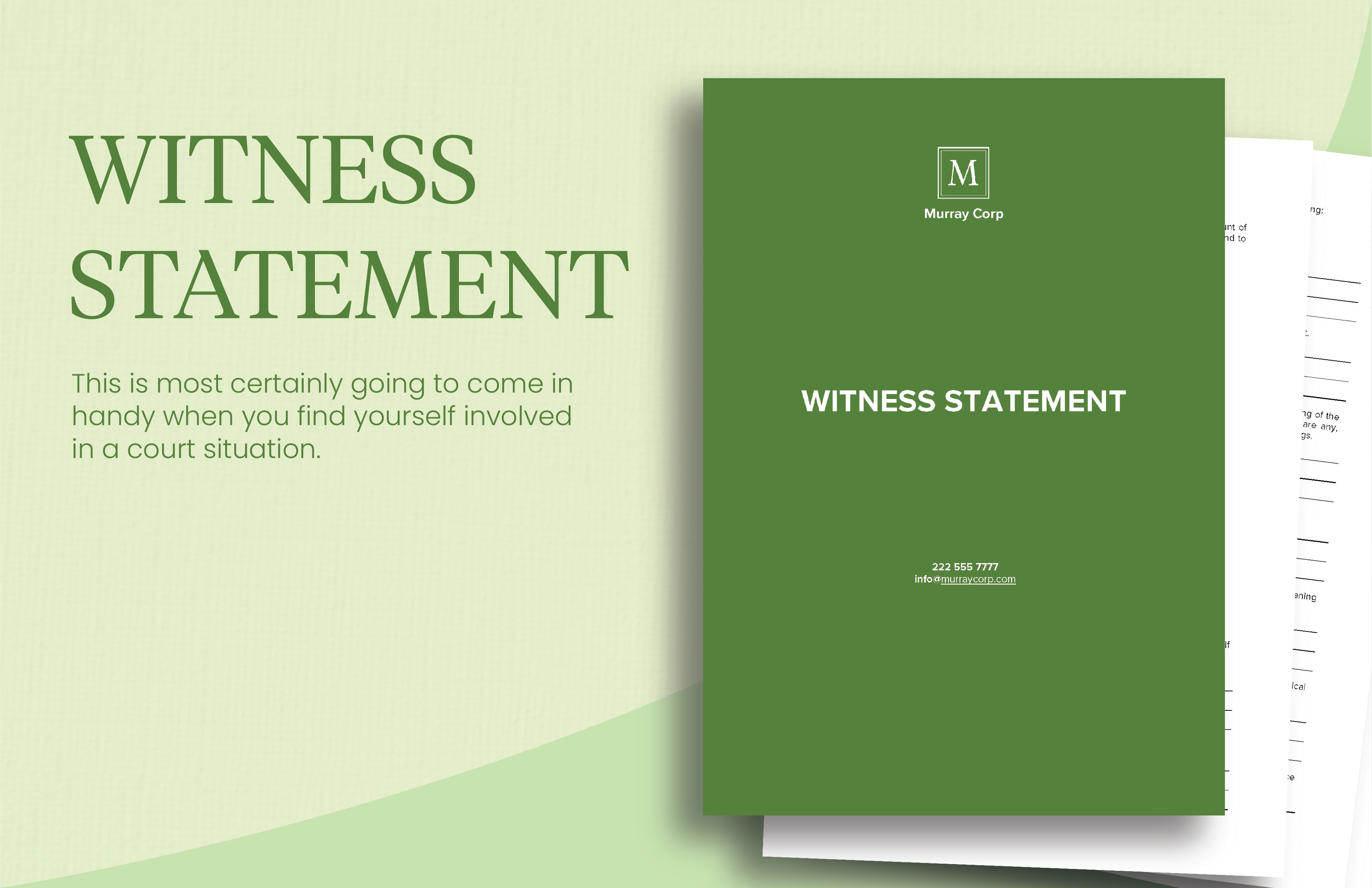 Free Witness Statement Letter - Google Docs, Word, Apple Pages, PDF ...