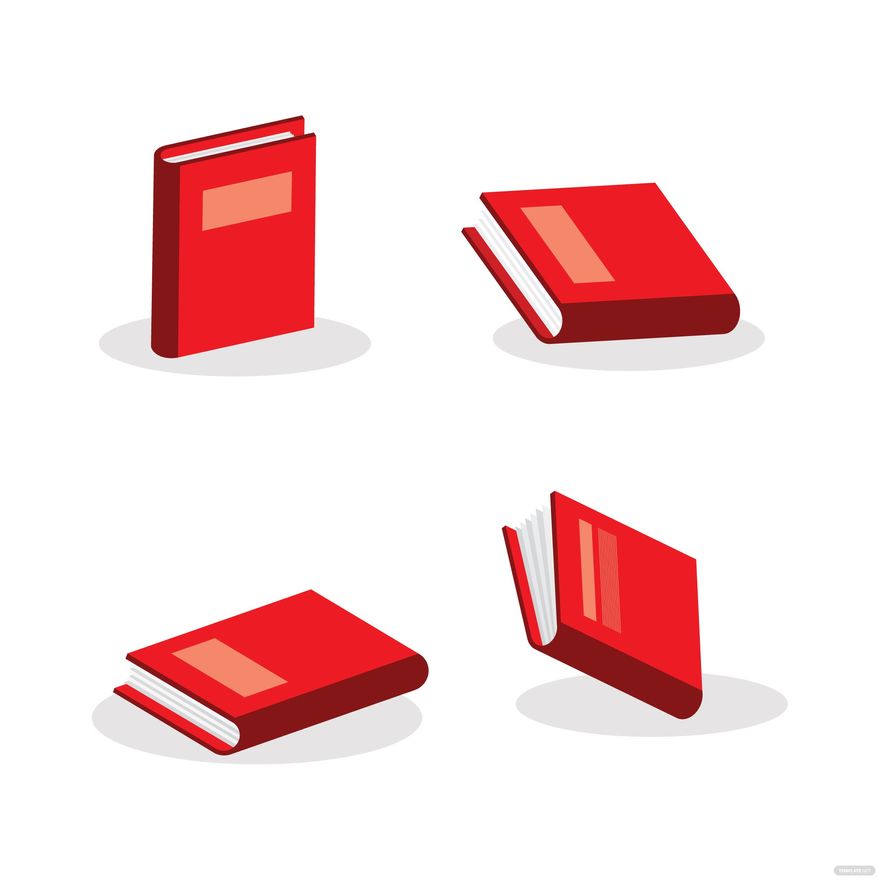 Free Red Book Vector - EPS, Illustrator, JPG, PNG, SVG | Template.net