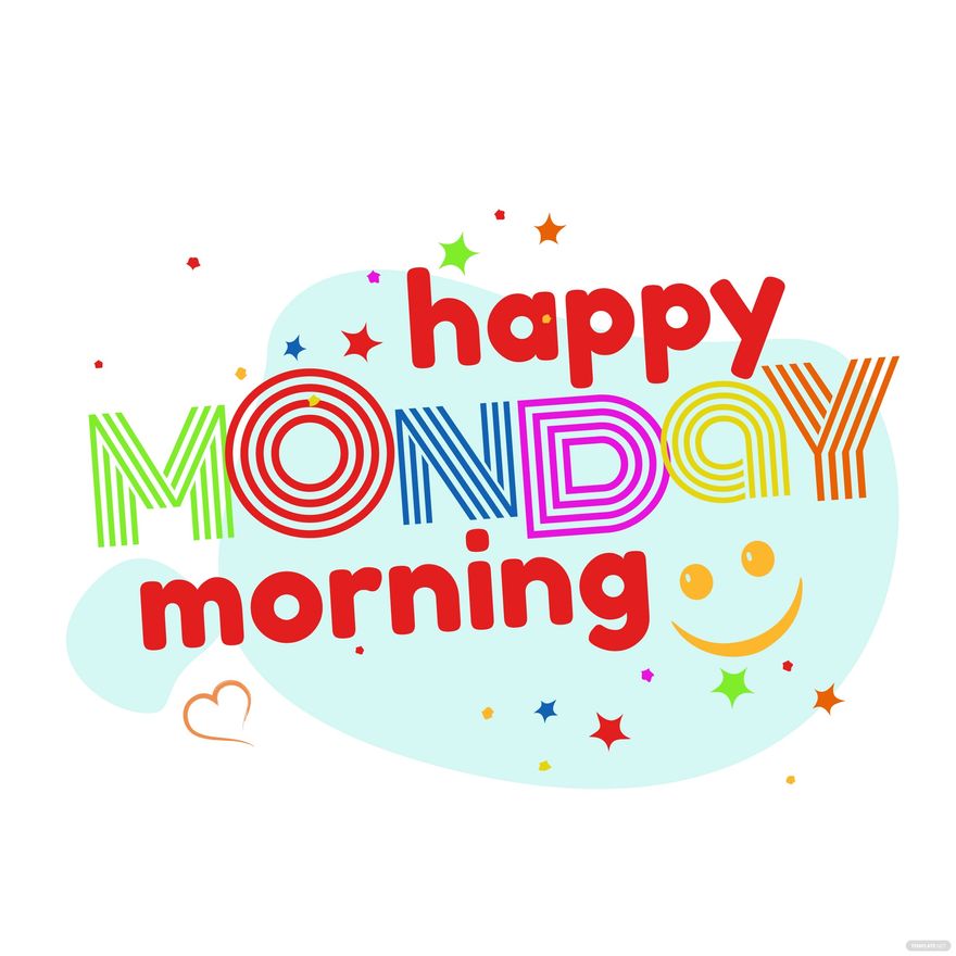 Free modern happy monday vector - EPS, Illustrator, JPG, PNG, SVG ...