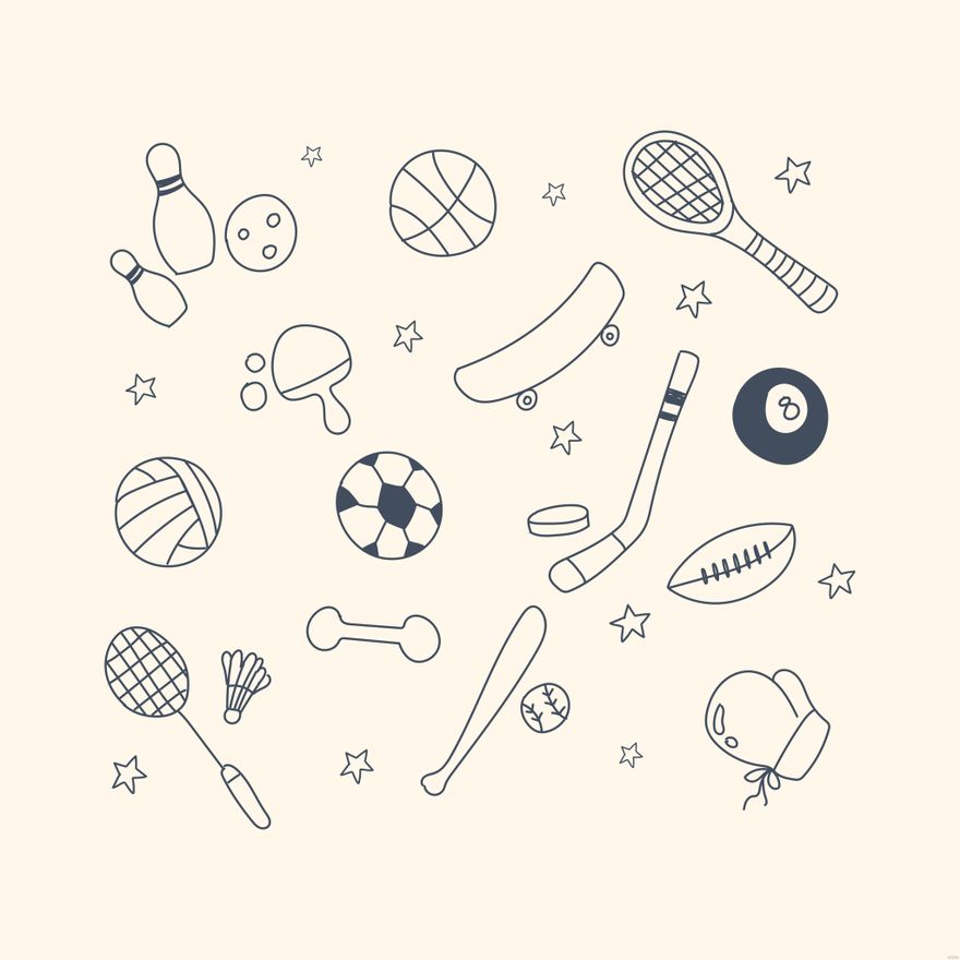 Free Cartoon Sports Illustration - EPS, Illustrator, JPG, PNG, SVG ...