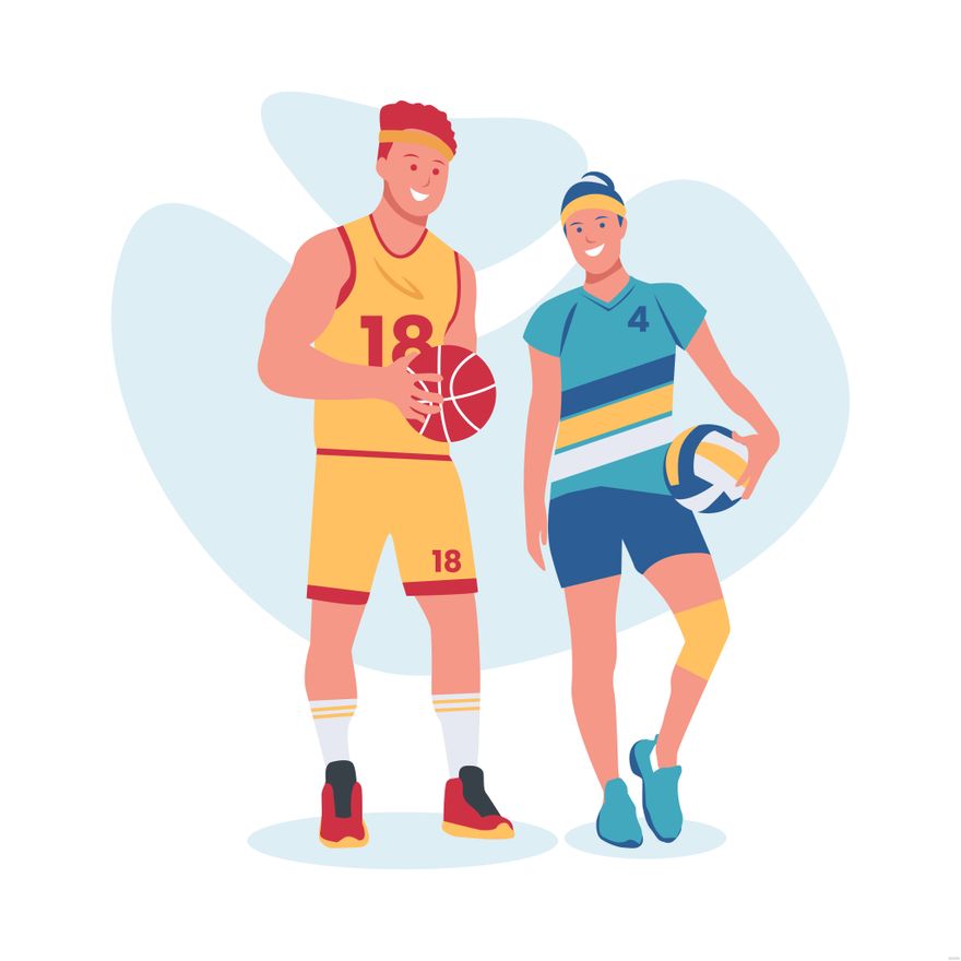 Free Cartoon Sports Illustration - EPS, Illustrator, JPG, PNG, SVG ...