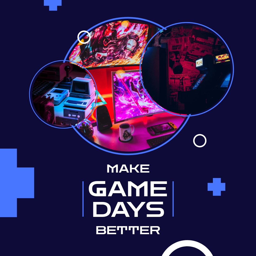 Free Instagram Game Day Collage Template Template