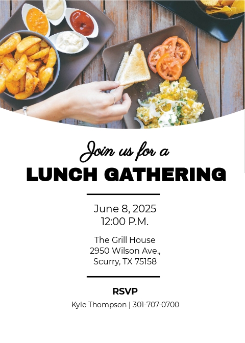 Office Team Lunch Invitation Template Free JPG Google Docs 