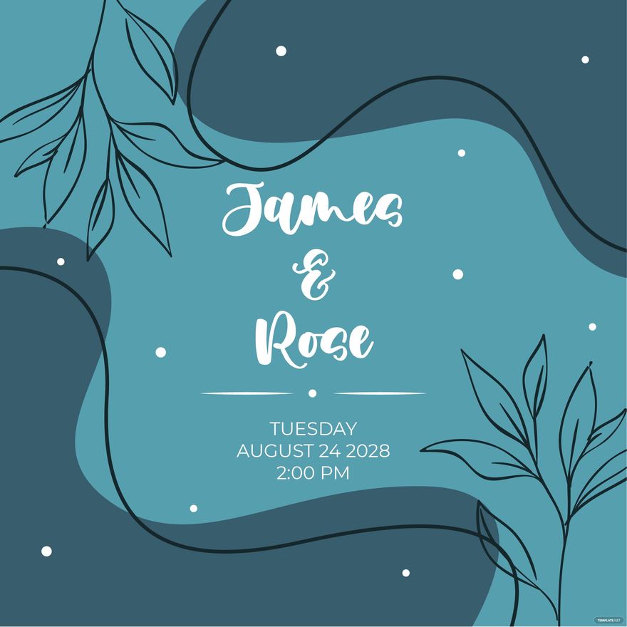 Free Wedding Invitation Vector - EPS, Illustrator, JPG, PNG, SVG ...