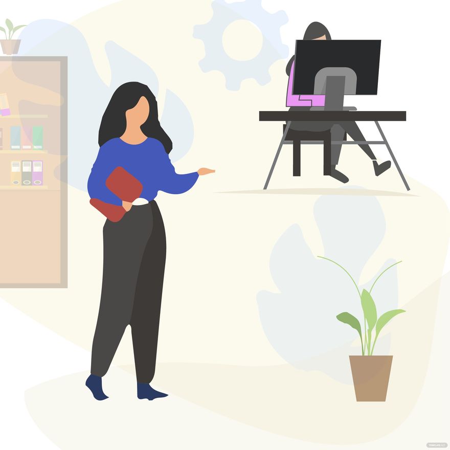 Free Cartoon Office Vector - EPS, Illustrator, JPG, PNG, SVG | Template.net